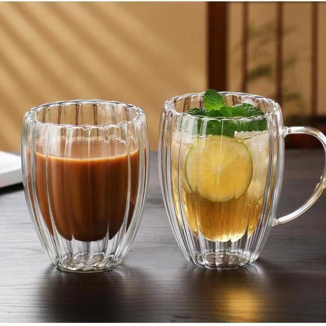 Double Glass Hot Cocktail Mug, Hot Toddy Barware, Multipurpose Cups ...