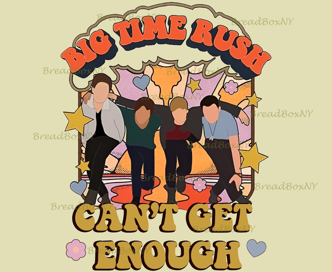 Big Time Band Cant Get Enough Png, Vintage BTR Tour 2023 Png, BTR ...