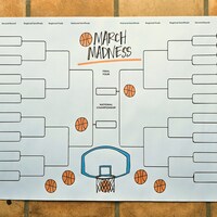 Printable NCAA Bracket: Track Your March Madness Picks | Customizable ...