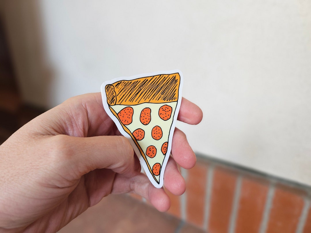 Pizza Slice: Vinyl Sticker (pizza Sticker, Pizza Art, Pizza Gifts ...