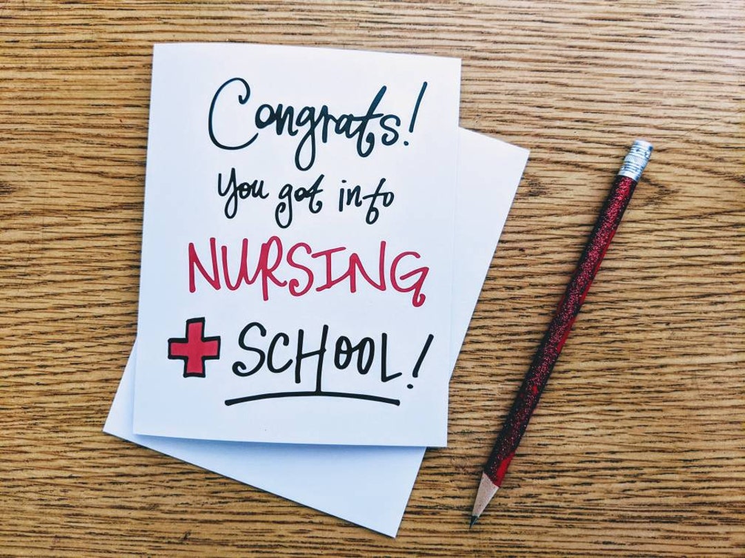 Nursing School: Greeting Card (nurse Graduation Gift, Nursing School ...