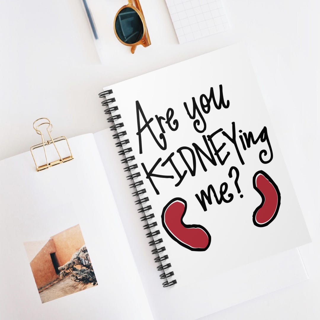 Kidneying Me: Notebook (kidney Art, Kidney Donor Gift, Kidney ...