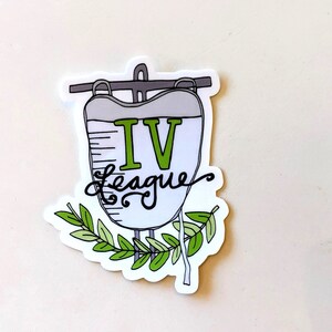 IV League: Vinyl Sticker (funny Medical Sticker, Cute Nurse Sticker ...
