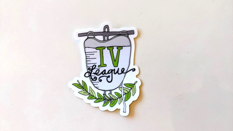 IV League: Vinyl Sticker (funny Medical Sticker, Cute Nurse Sticker ...