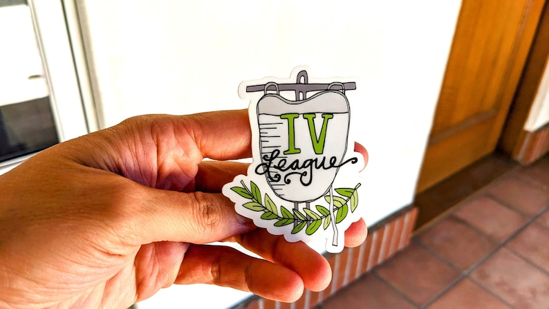 IV League: Vinyl Sticker (funny Medical Sticker, Cute Nurse Sticker ...