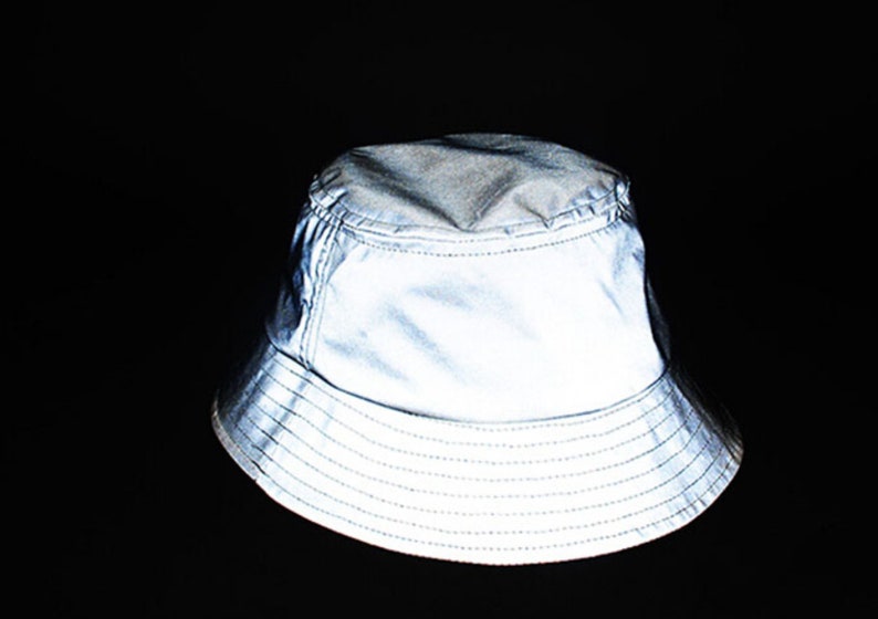 Reflective Bucket Hat | Holographic Silver 90s Rave Style - Etsy