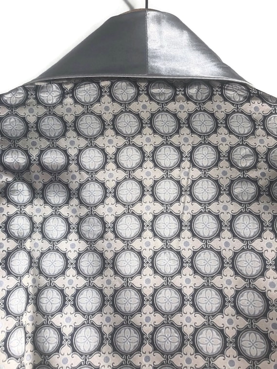 Mens Robe | Retro Smoking Jacket | Silver Unisex Dres… - Gem