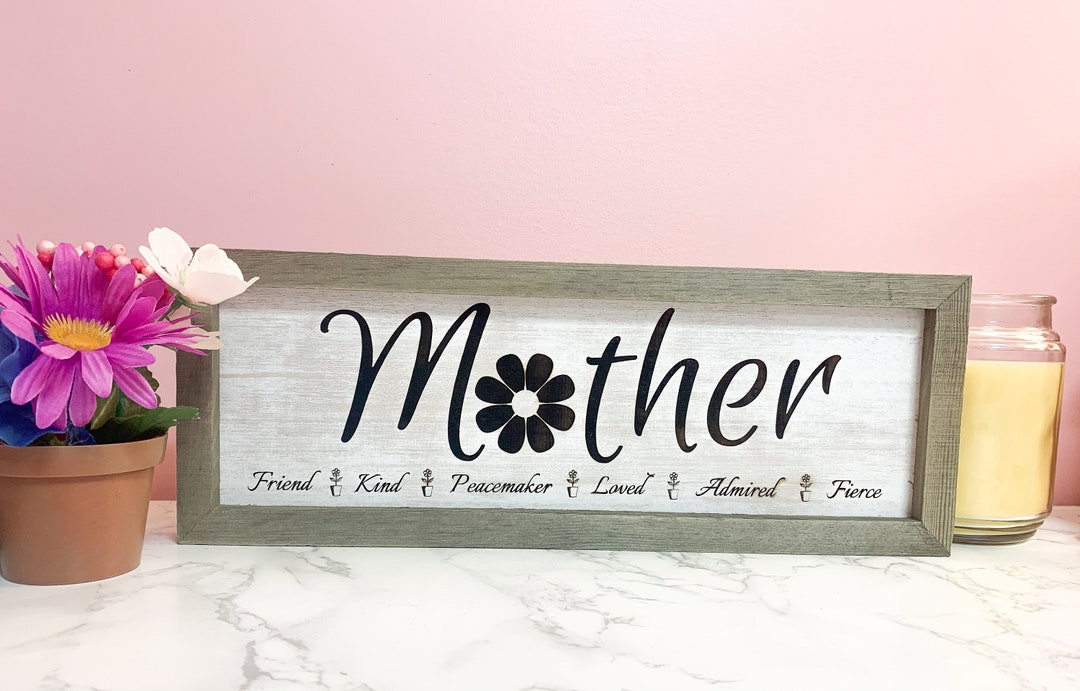 Rustic Mother's Day Wooden Sign | Mother Appreciation Gift | Wall Decor ...