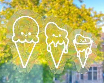 Ice Cream Window Stickers - Etsy