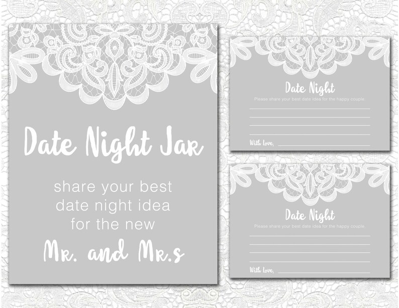 Date Night Jar Sign and Cards - Etsy