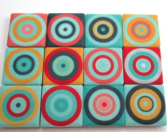 Funky Cats Art Design Cat Mosaic Tile Pieces Ceramic Mosaic - Etsy