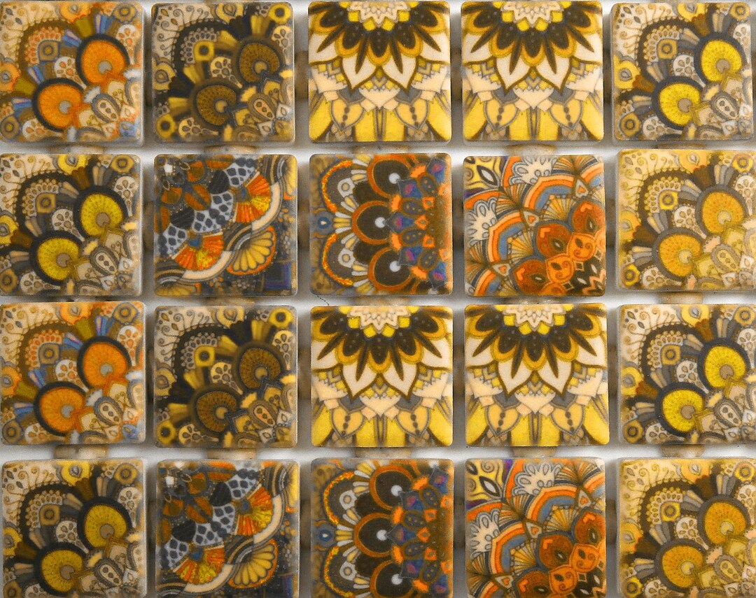 Ceramic Mosaic Tiles Patterned Mosaic Tile Boho Moroccan - Etsy