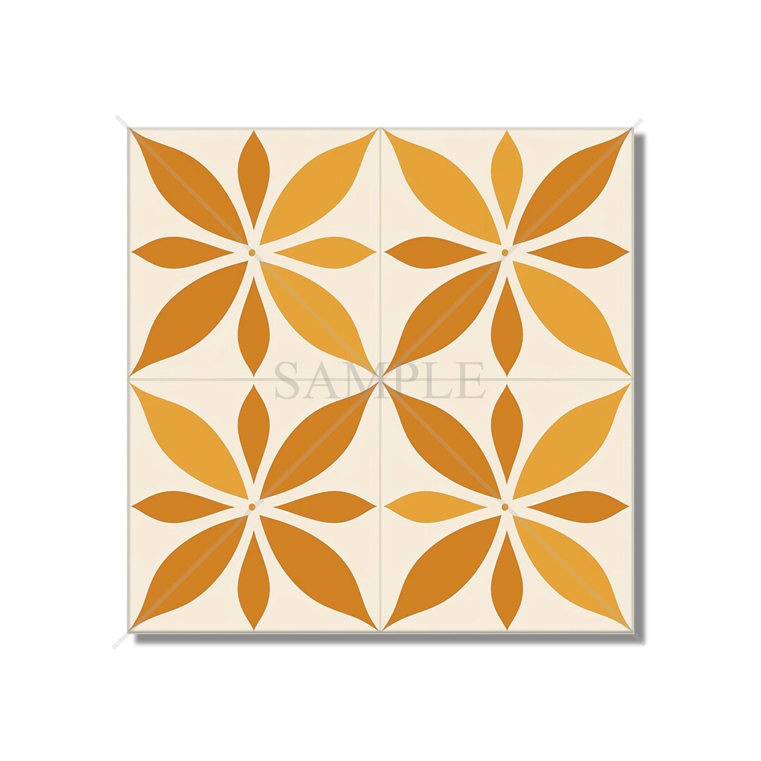 Golden Yellow Butterscotch Ceramic Tile - Unique Kitchen Backsplash ...