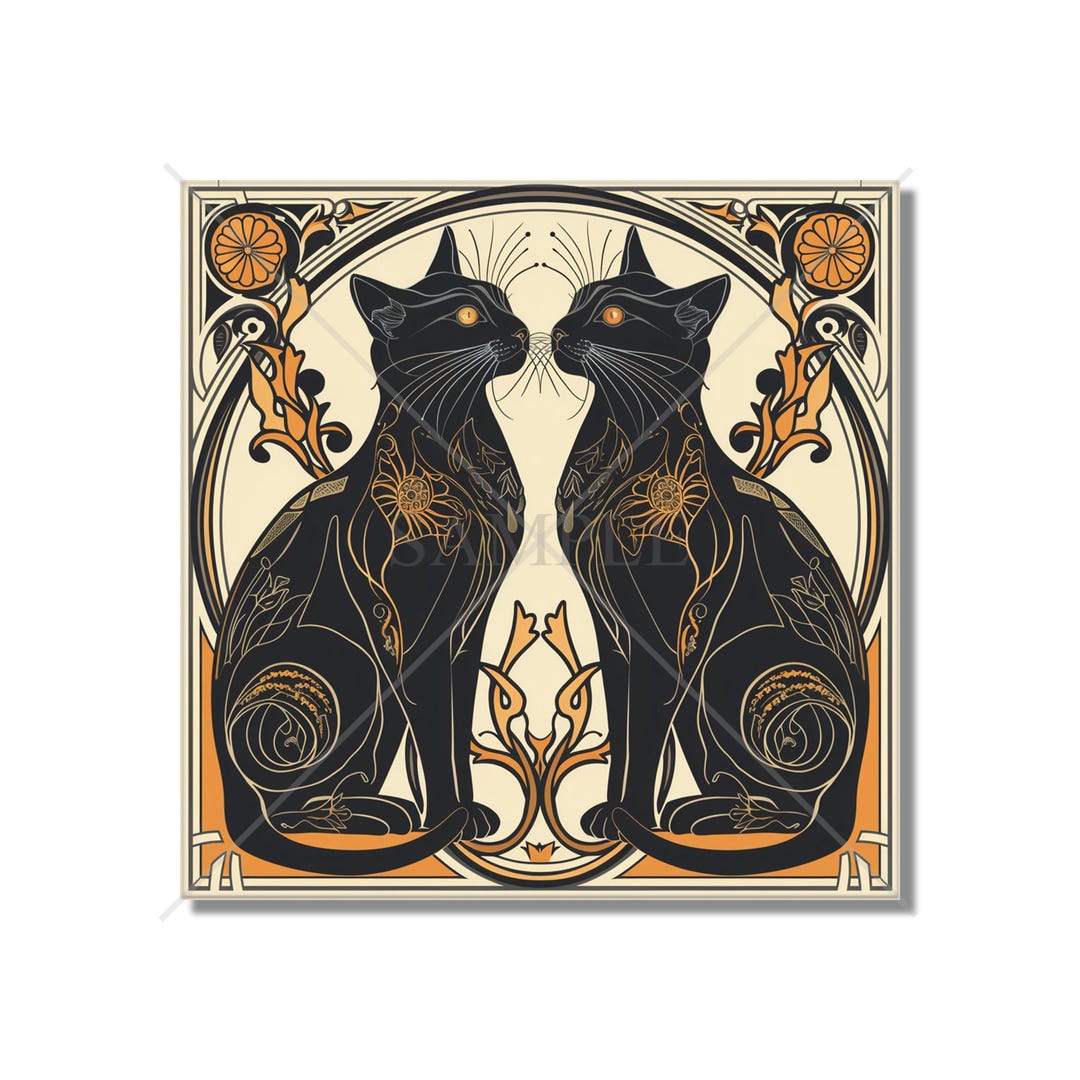 Black Cat Design Ceramic Tile Kitchen Backsplash and Bathroom Ceramic ...