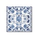 Blue and White Ceramic Tile - Vintage French Floral Tile Design - Blue ...