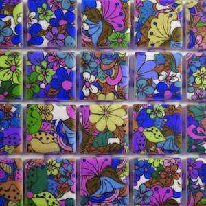 Ceramic Mosaic Tiles - Bright Colors Flowers Floral Art Mosaic Tile ...