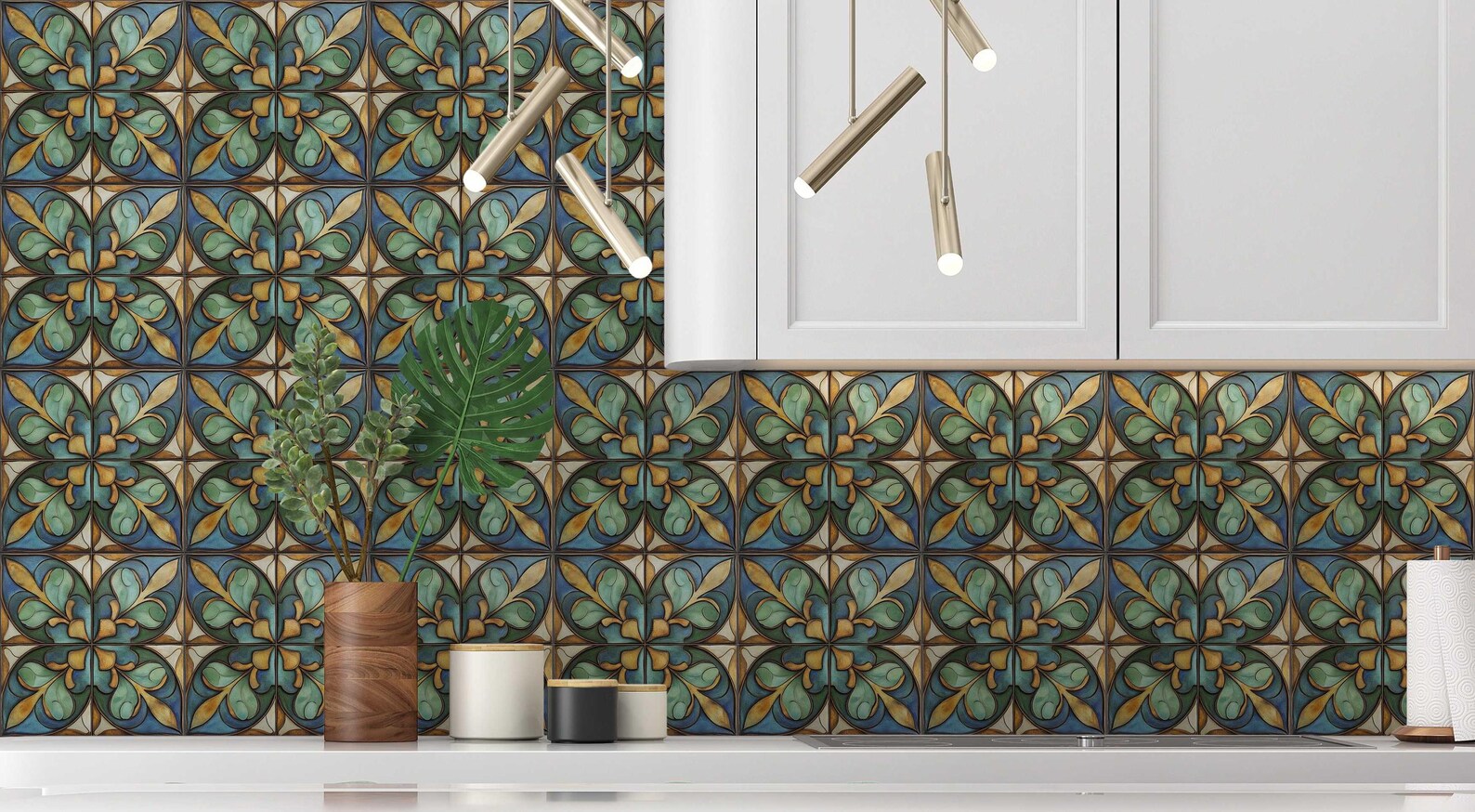 Multi Colored Ceramic Tile - Kitchen Backsplash Tile - Bathroom Tile ...