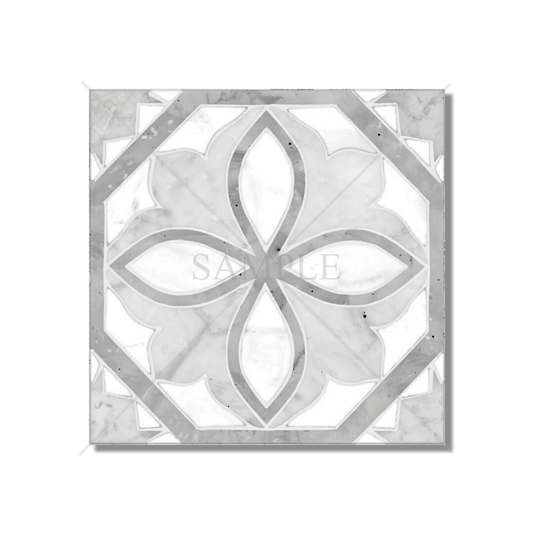 Gray and White Ceramic Tile - Decorative Ceramic Tile - Kitchen ...