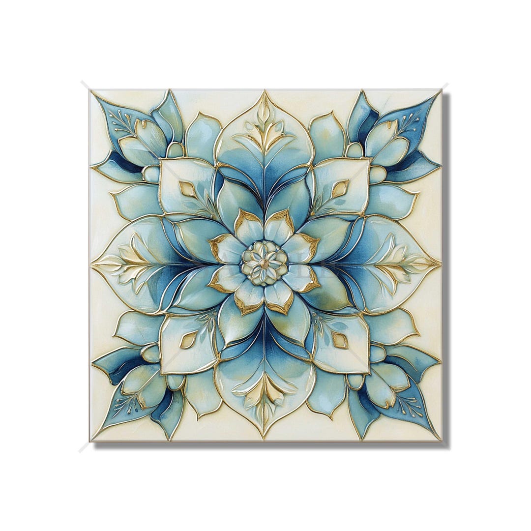 Blue Antique Design Ceramic Tile Decorative Blue Kitchen Backsplash ...