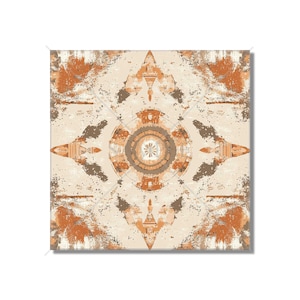 Boho Terra Cotta Design Ceramic Tile - Vintage Boho Tile Design ...