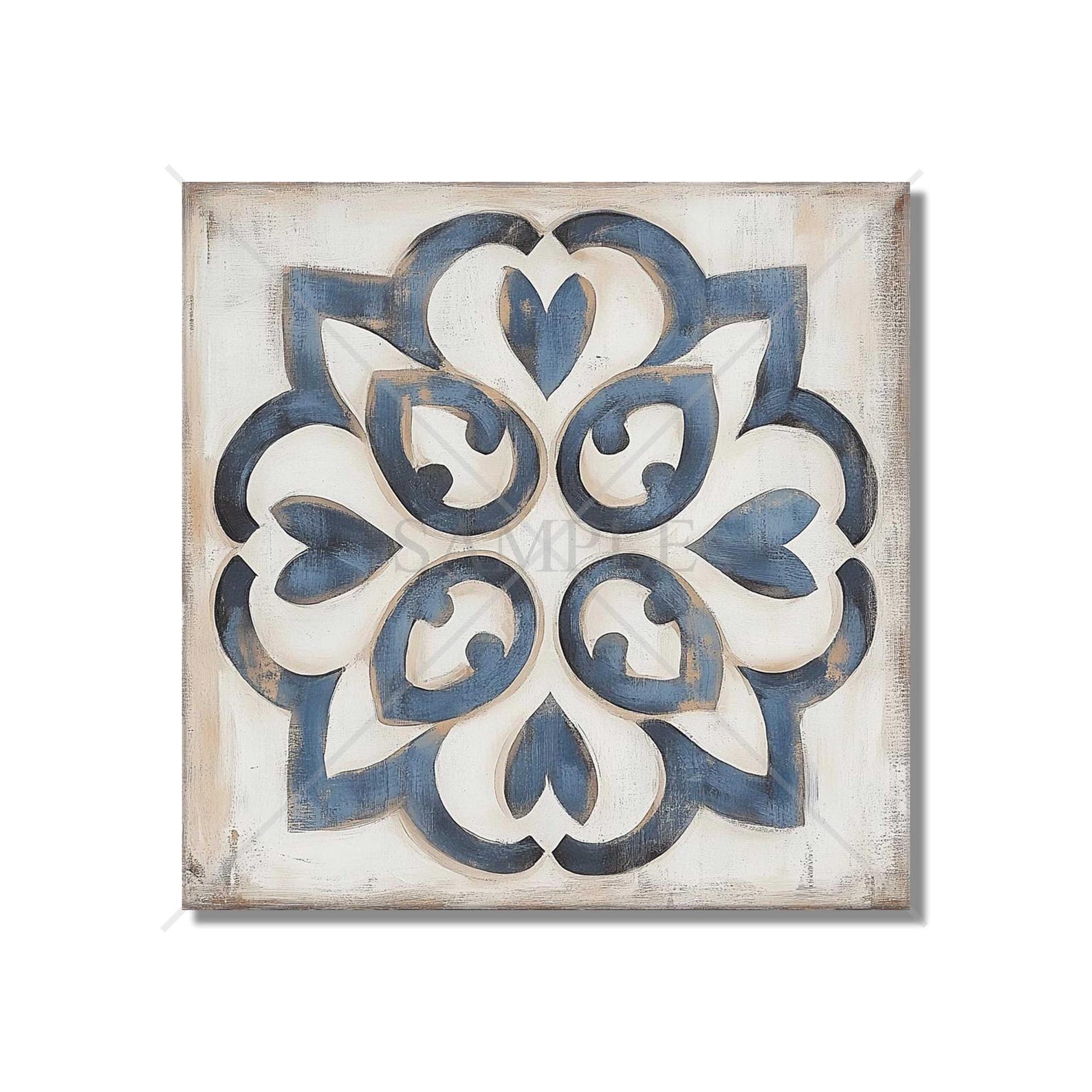 Blue off White Ceramic Tile - Vintage Tile Design Unique Blue Kitchen ...