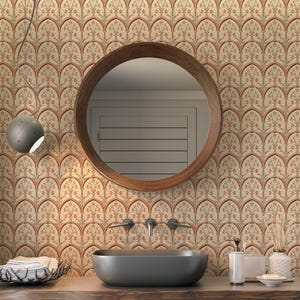 Terracotta Boho Arch Design Ceramic Tile - Vintage Tile Design ...