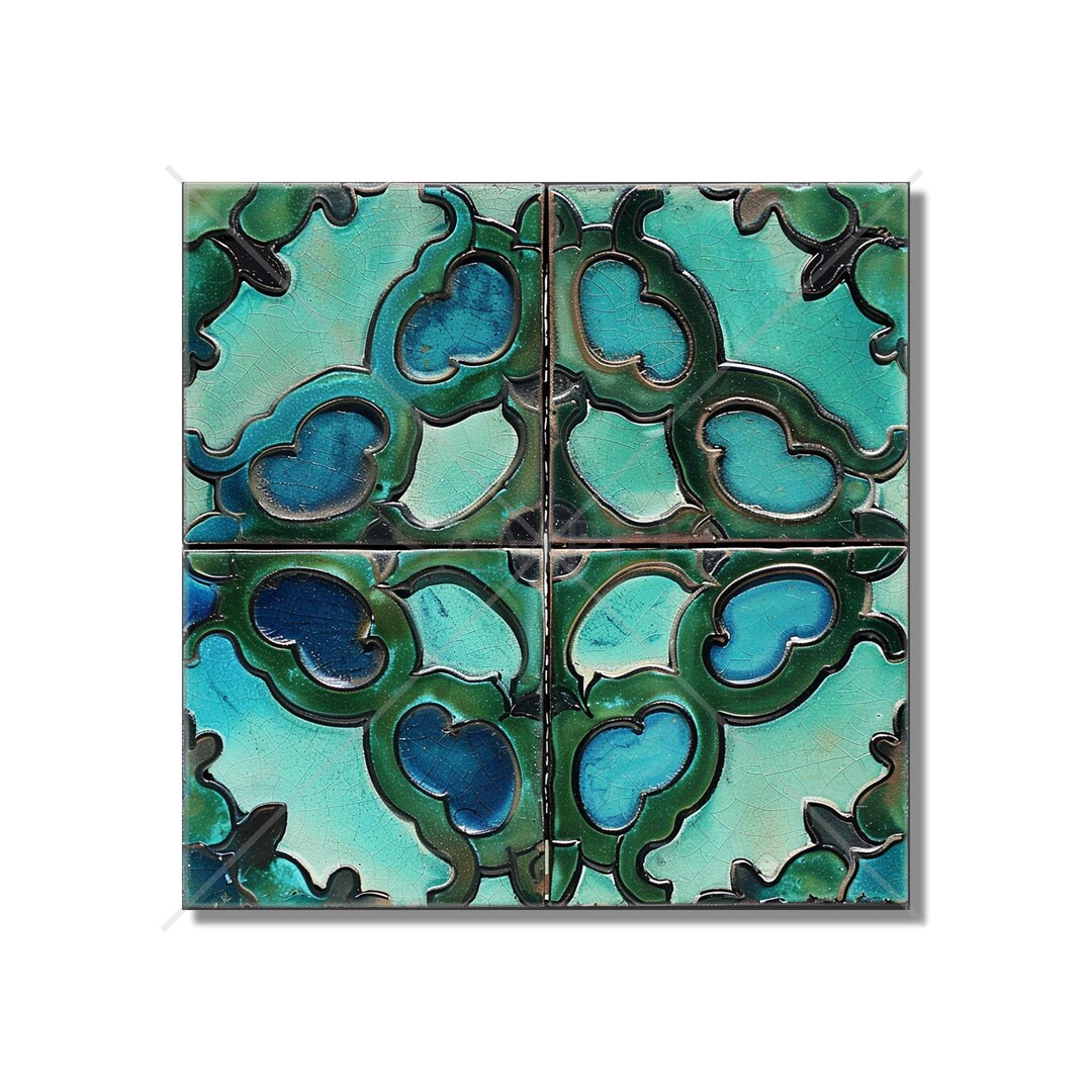 Ceramic Tile Turquoise Blue Green Design - Kitchen Backsplash Tile ...