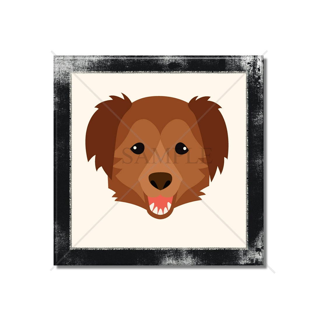 Assorted Dog Faces Ceramic Tile 4x4 Patterned Ceramic Wall Tile - Tile ...