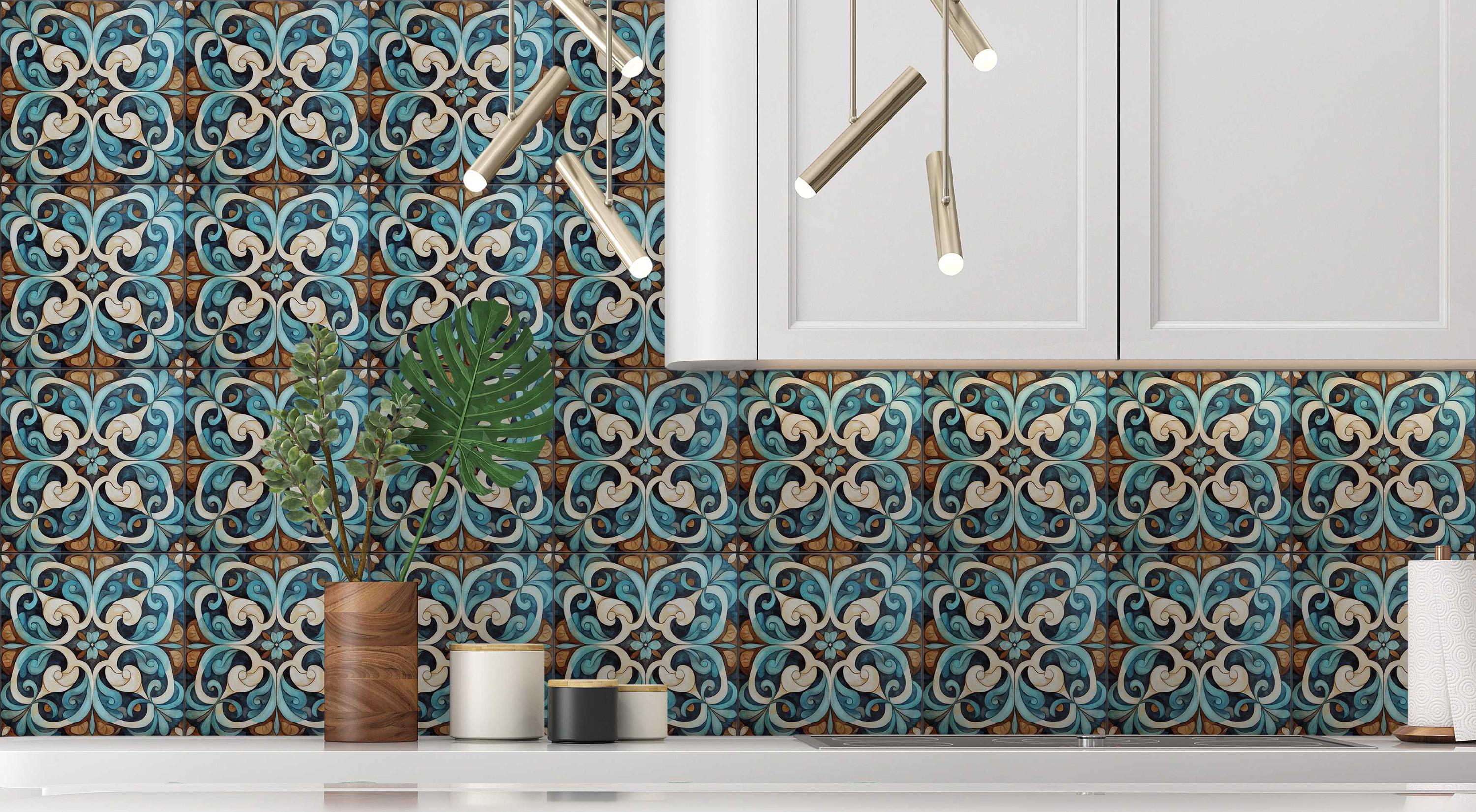 Turquoise Blue Ceramic Tile - Unique Kitchen Backsplash Tile ...