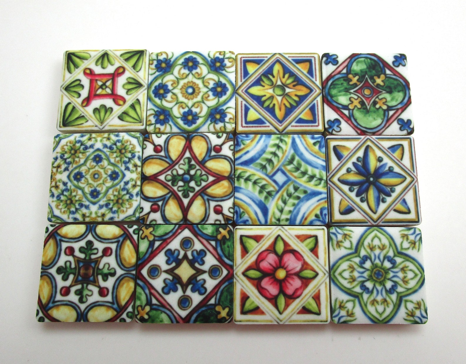 Ceramic Mosaic Tiles Premium Matte Finish 1 Inch Tiles 12 - Etsy