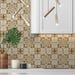 Ceramic Tile Neutral Tones Unique Patterned Kitchen Backsplash Tile ...