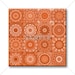 Bright Orange Ceramic Accent Tile - Orange Mosaic Moroccan Tile Design ...