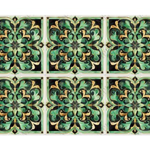 Green Ceramic Tile - Green Kitchen Backsplash Tile - Green Bathroom ...