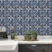 Blue Gray Ceramic Tile - Vintage Moroccan Tile Design - Kitchen ...