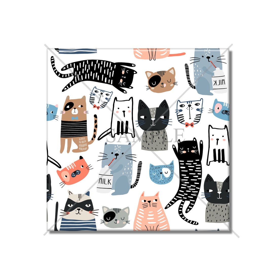 Cat Design Ceramic Tile Kitchen Backsplash and Bathroom Ceramic Tiles ...