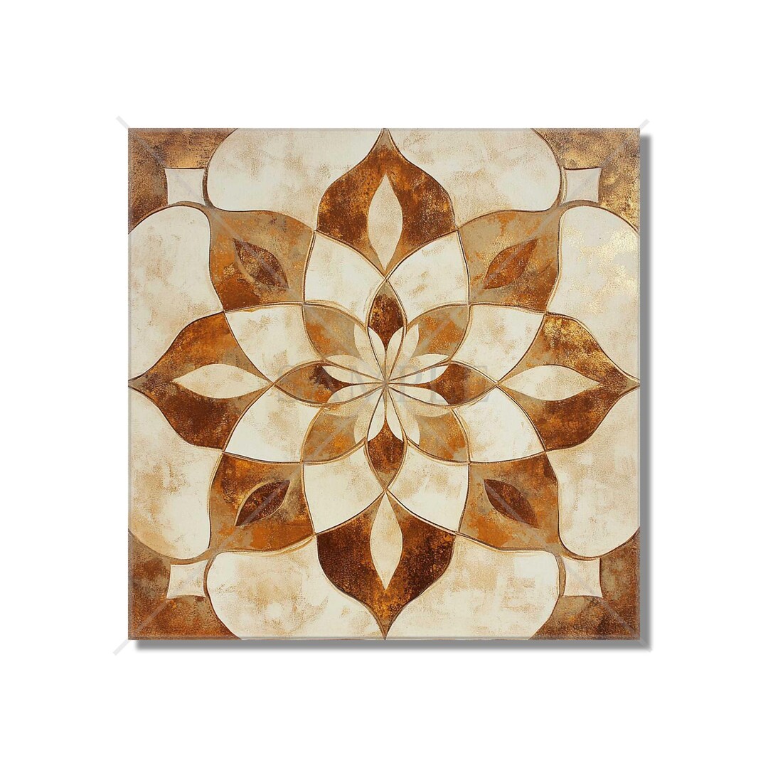 Aged Beige Copper Ceramic Tile - Vintage Aged Design Tile - Unique ...