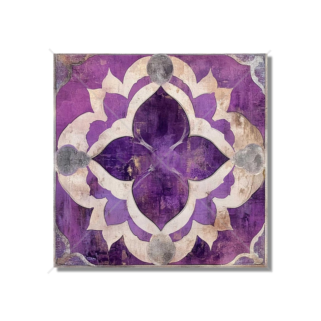 Aged Purple Ceramic Tile - Purple Kitchen Backsplash Tile - Purple ...