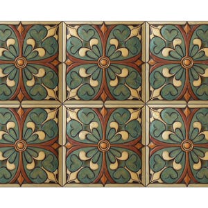 Green Rust Ceramic Tile - Kitchen Backsplash Tile - Bathroom Shower ...