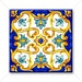 Blue Yellow Italian Design Ceramic Tile Ceramic Accent Tile Kitchen ...