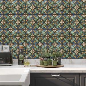 Multi Colored Ceramic Tile - Kitchen Backsplash Tile - Bathroom Tile ...