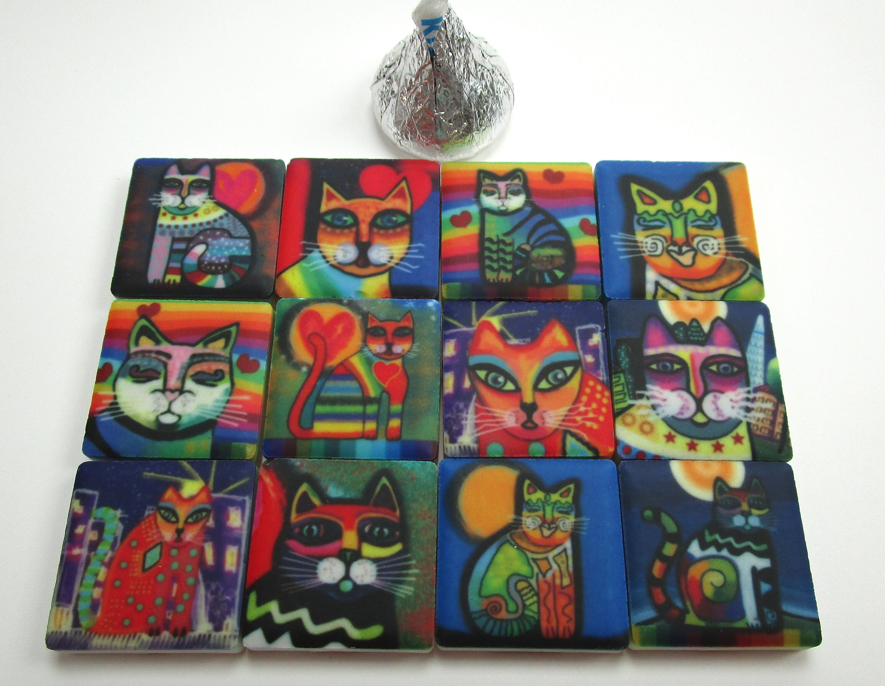Bright Cat Art Designs Mosaic Tiles Ceramic Mosaic Tiles - Etsy