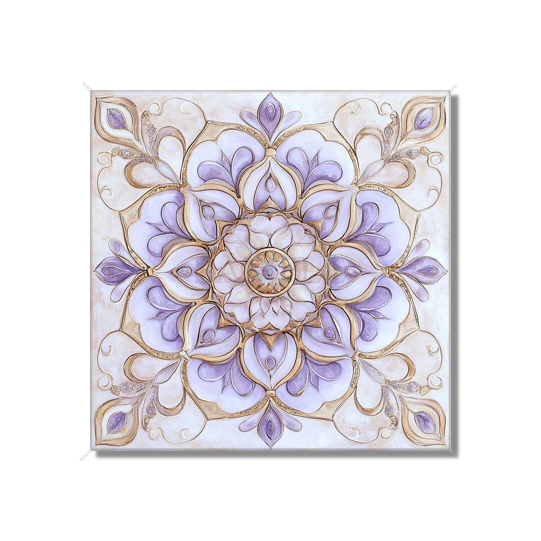 Lavender Patterned Backsplash Tile - Purple Kitchen Tile Patterned ...