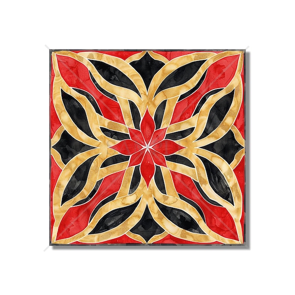 Red Backsplash - Etsy