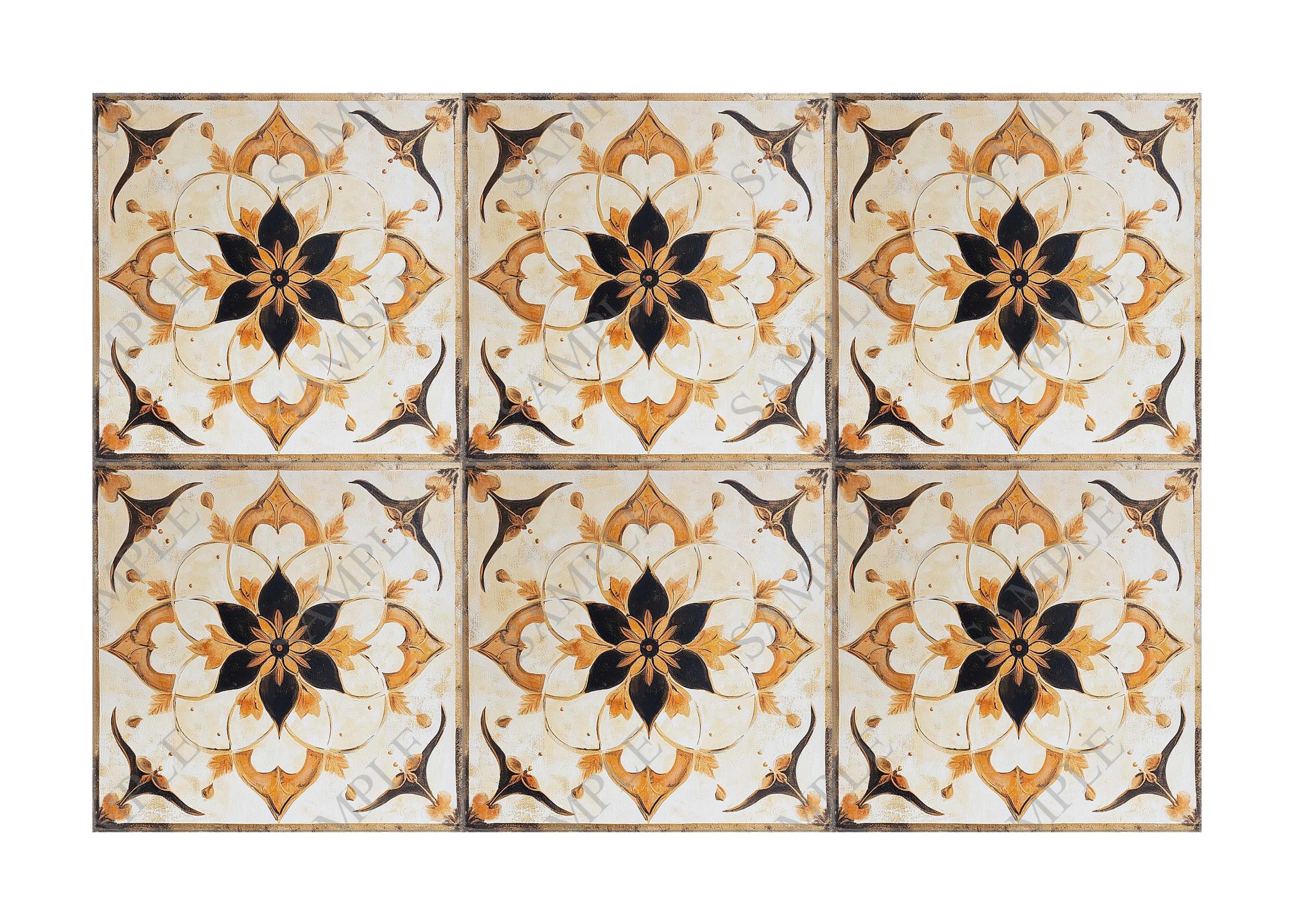 Neutral Tones Ceramic Tile Unique Patterned Kitchen Backsplash Tile ...