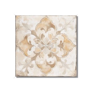 Neutral Tones Vintage European Design Ceramic Tiles Patterned Kitchen ...