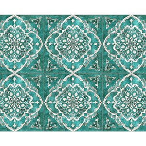 Turquoise Blue Green Ceramic Tile - Unique Kitchen Backsplash Tile ...