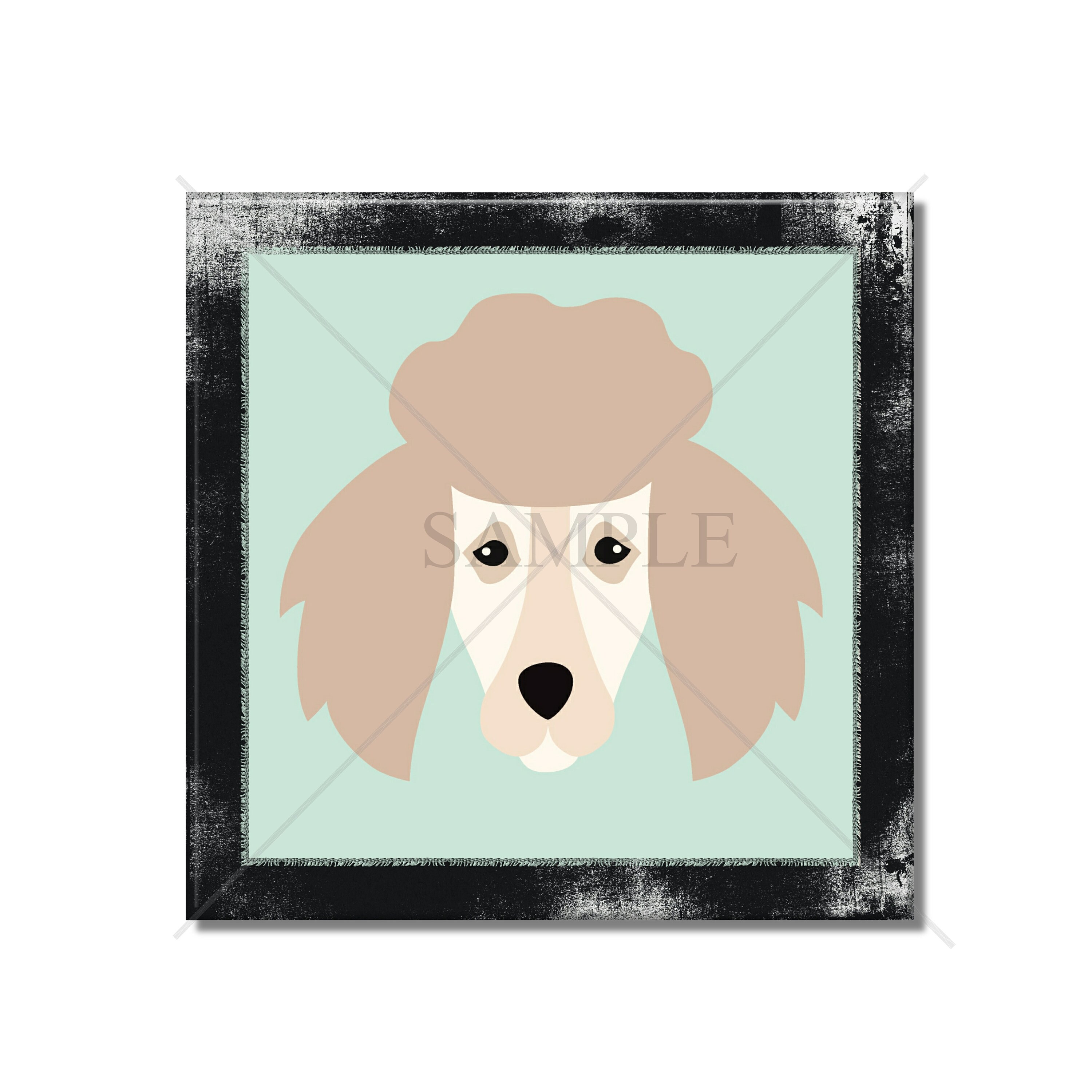 Assorted Dog Faces Ceramic Tile 4x4 Patterned Ceramic Wall Tile - Tile ...