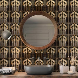 Art Deco Kitchen Backsplash Tile - Vintage Art Deco Design Ceramic Tile ...