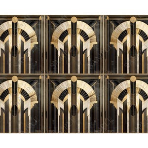 Art Deco Kitchen Backsplash Tile - Vintage Art Deco Design Ceramic Tile ...