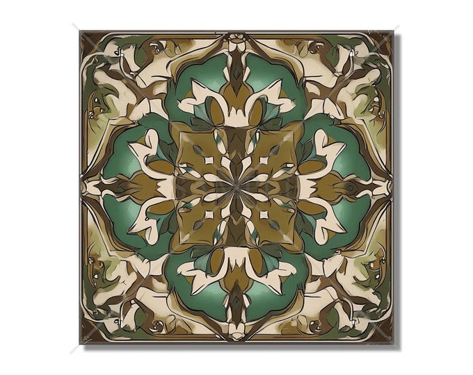 Brown Tan Cream Backsplash Tile Vintage Moroccan Tile Design Kitchen ...